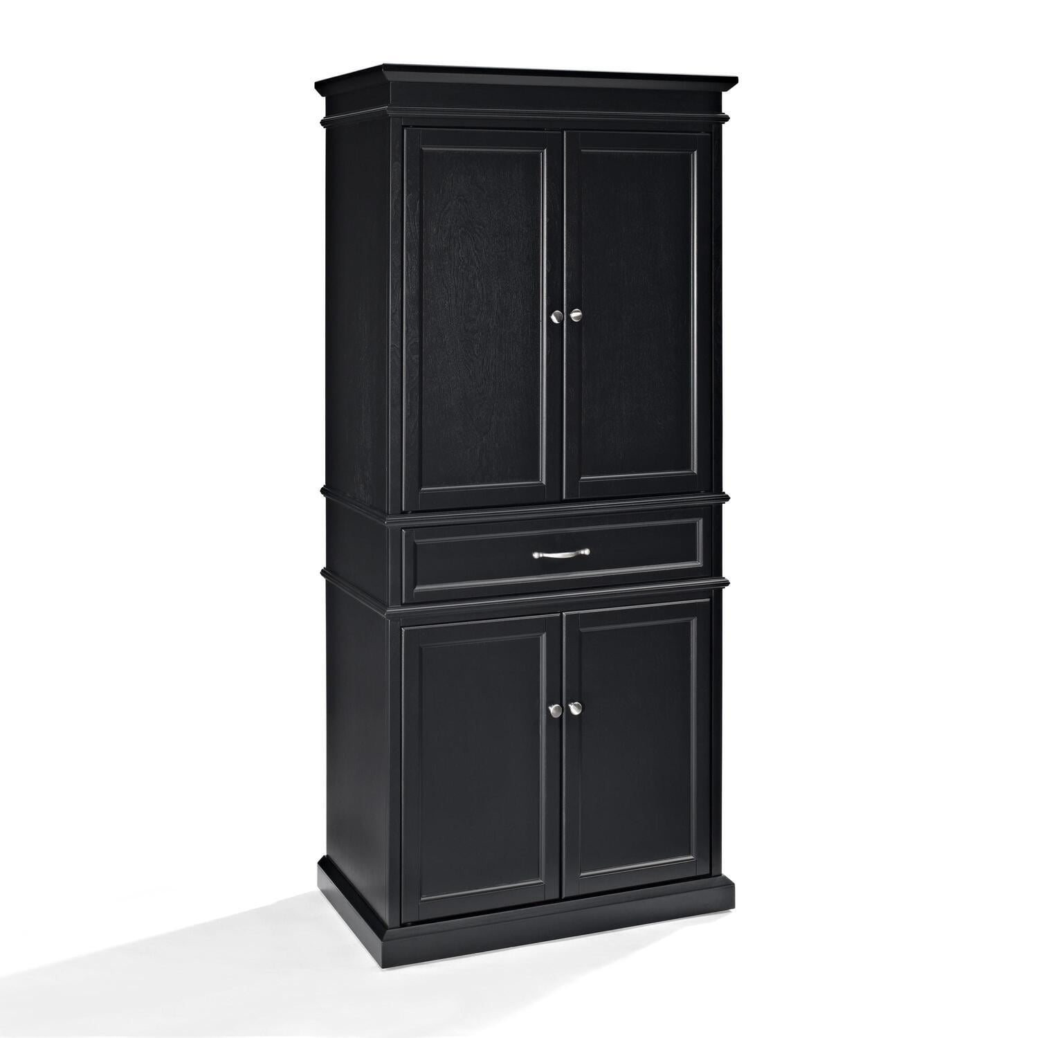 Maykoosh Farmhouse Fresh Pantry in Black Color - 19"D x 33"W x 72"H ...