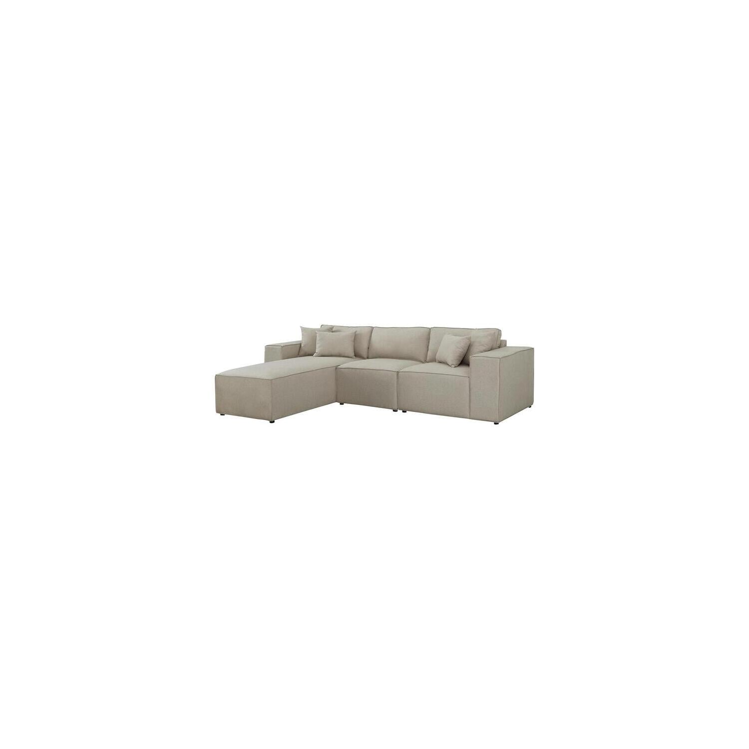 Maykoosh French Country Sofa with Reversible Chaise, Modern L-Shape ...
