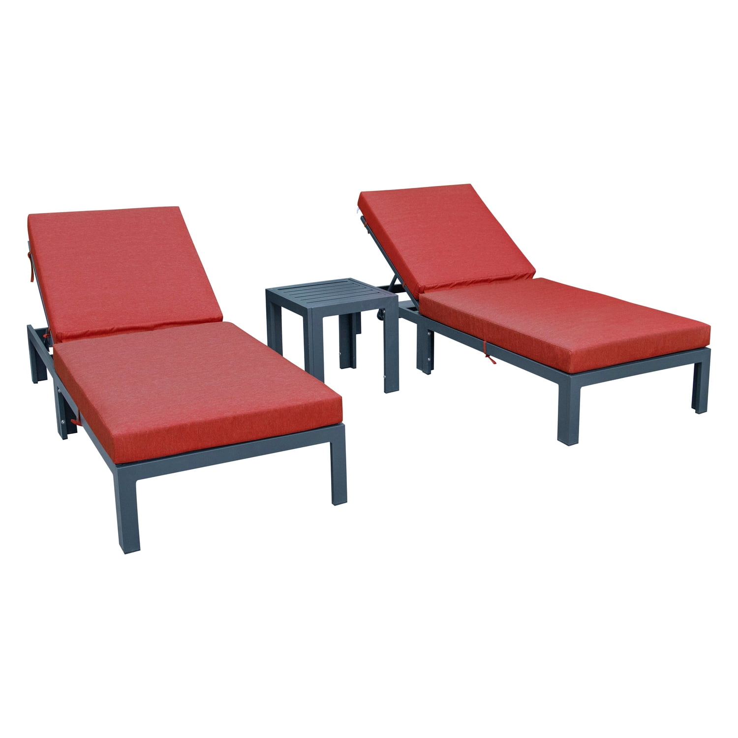 Maykoosh Gothic Glamour Modern Outdoor Chaise Lounge Chair Set of 2 ...