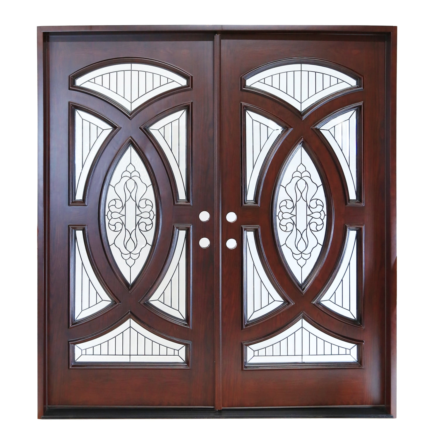 Maykoosh Gothic Grace 72" X 80" Entry House Front Door With Double ...