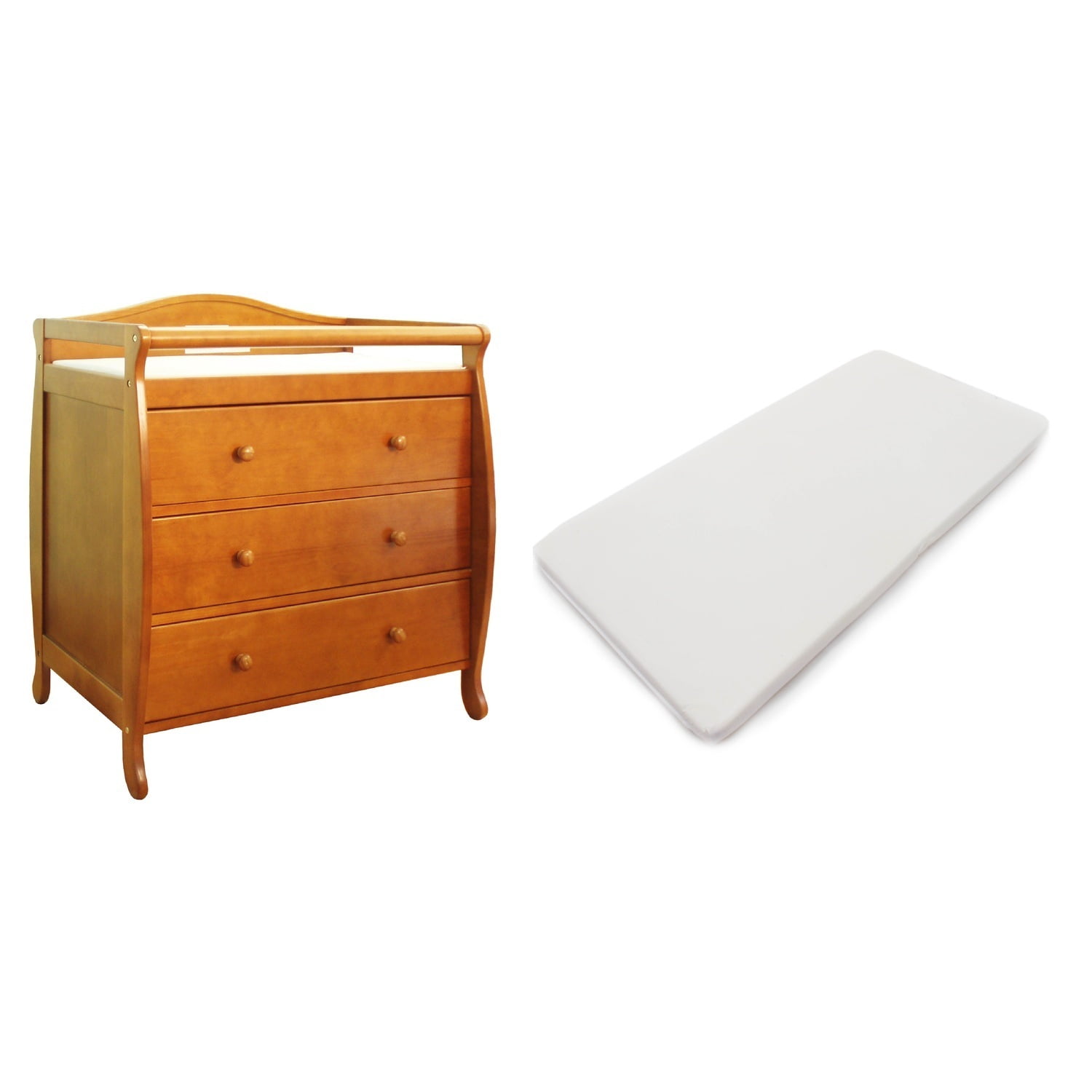 Maykoosh Gothic Grandeur Changing Table With Changing Pad, Pecan ...