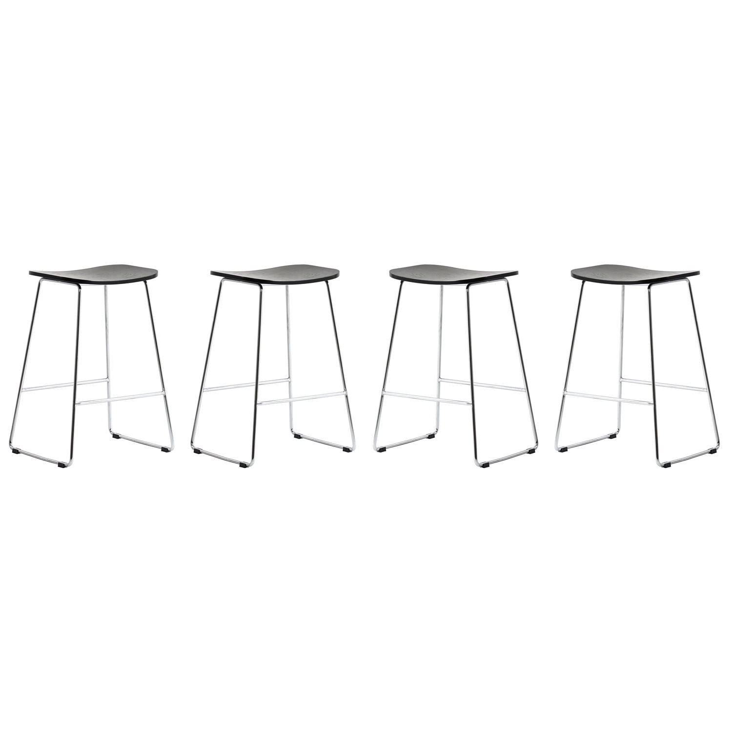 Maykoosh Medieval Moods Modern Wood Counter Stool With Chrome Frame Set ...