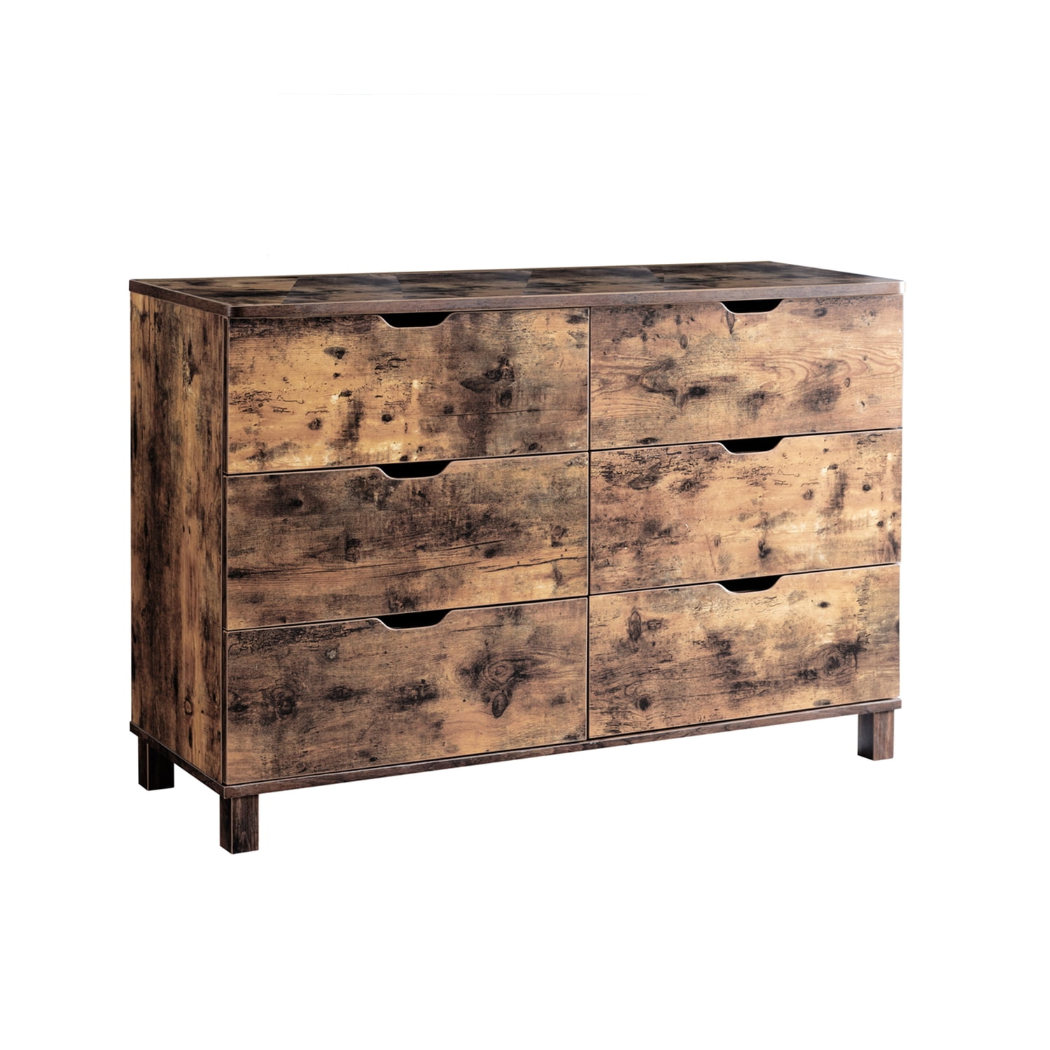 Maykoosh Mountain Lodge Wooden Frame Dresser With 6 Drawers And ...