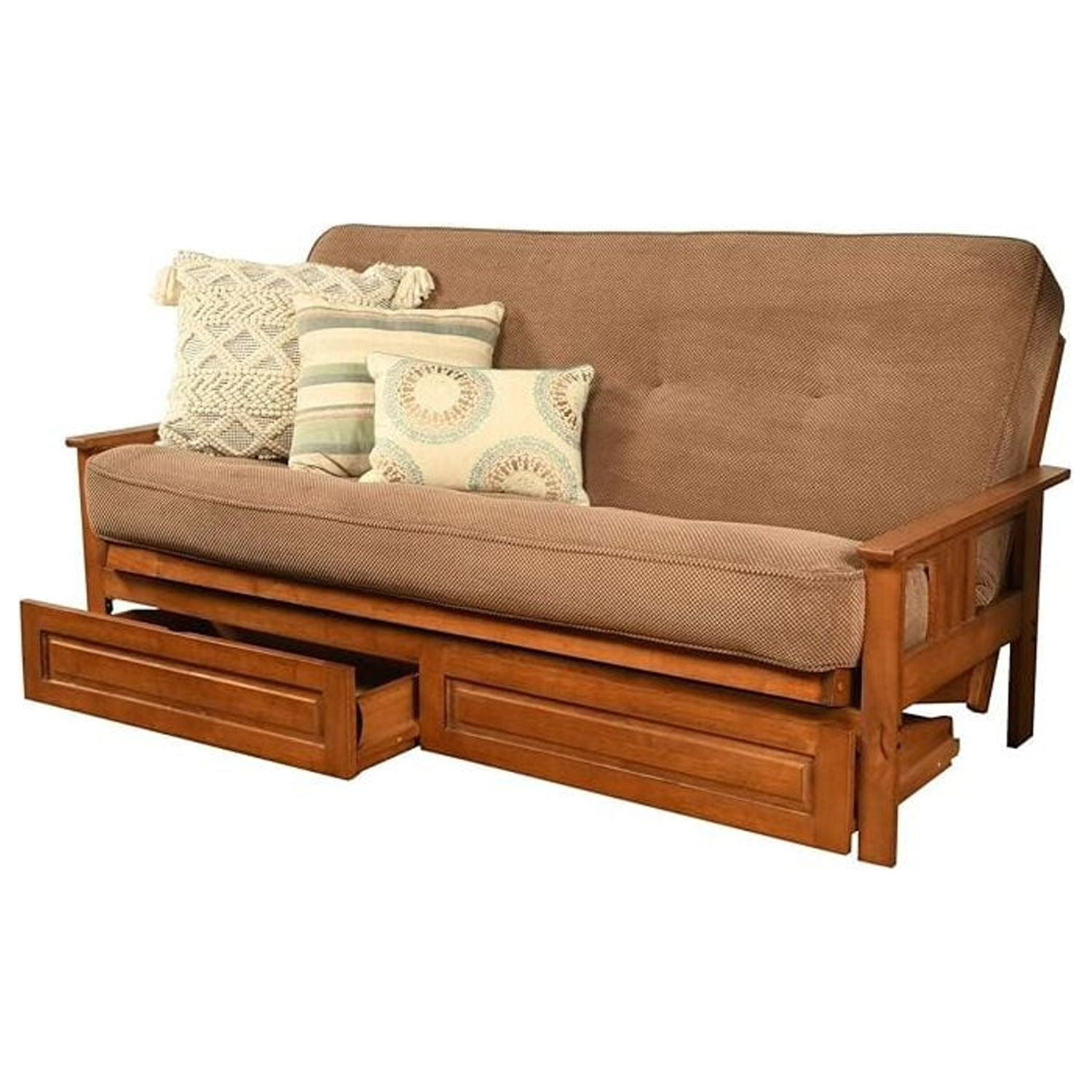 Maykoosh Neo-Classical Nostalgia Full Futon Frame with Storage Drawers ...