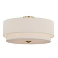 Maykoosh Renaissance Refinement 20.5-In W Brass Drum Semi Flush Mount ...