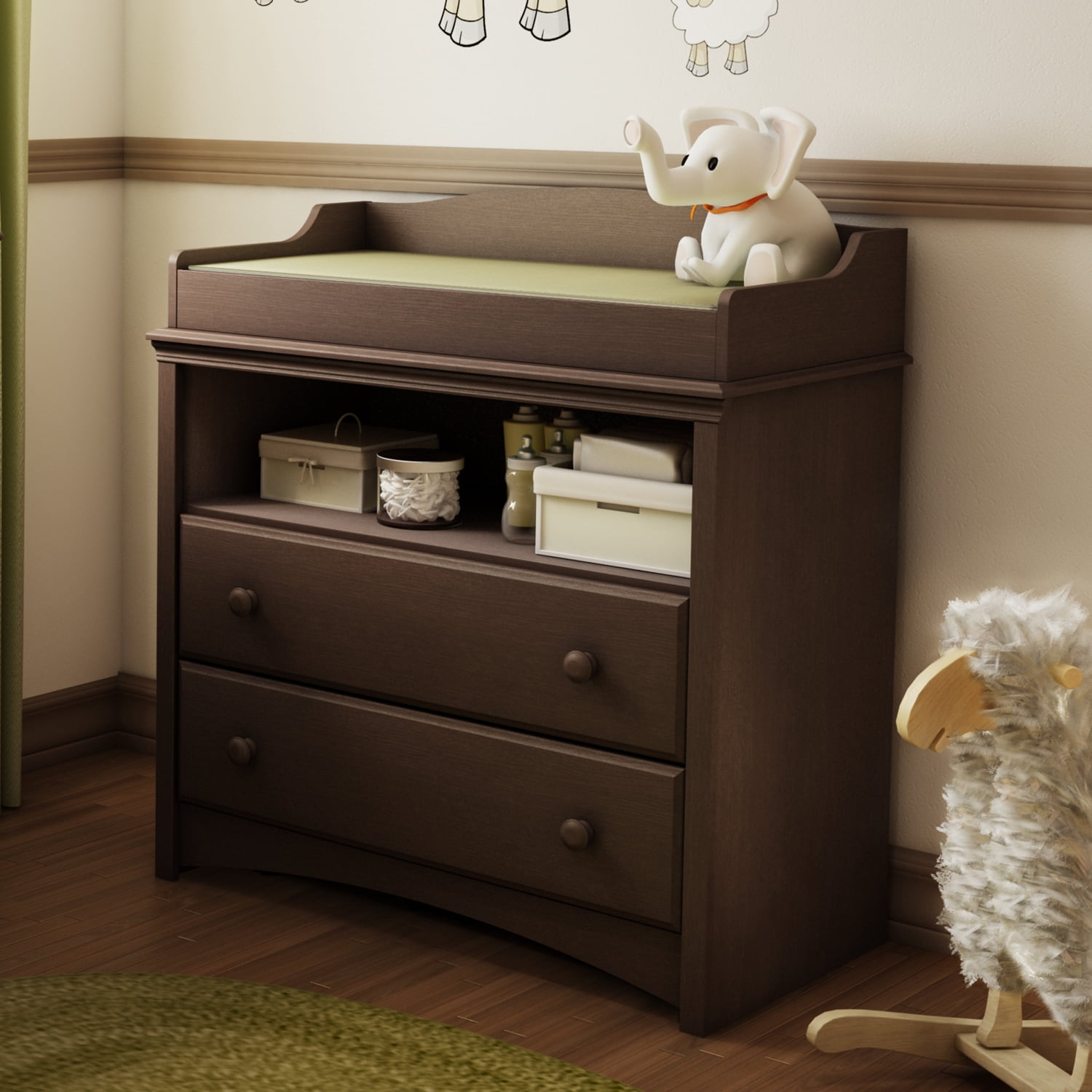 Maykoosh Renaissance Refinement Changing Table With Drawers - Walmart.com