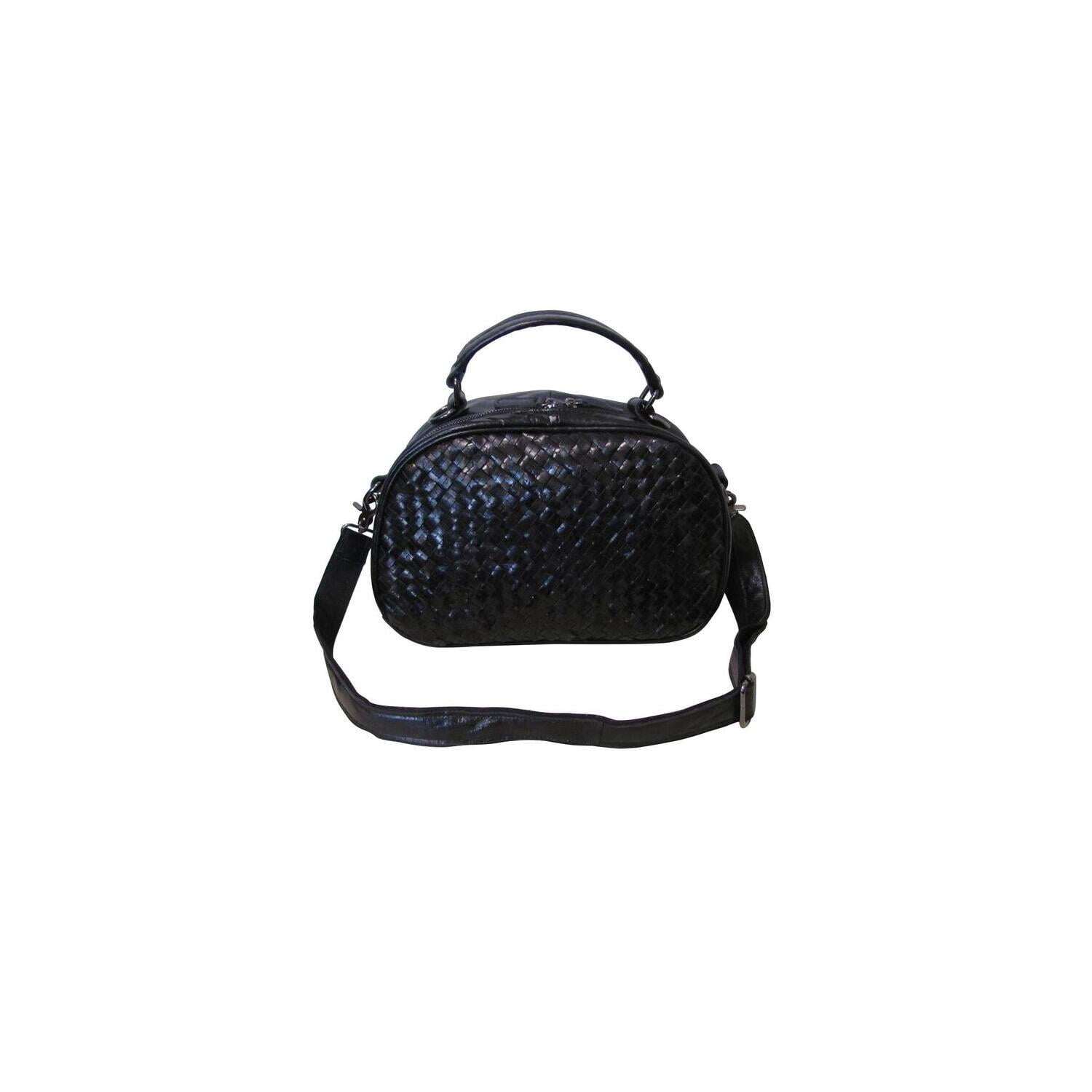 Maykoosh Renaissance Refinement Woven Handbag - 12.5"x4"x8", Top Grain ...