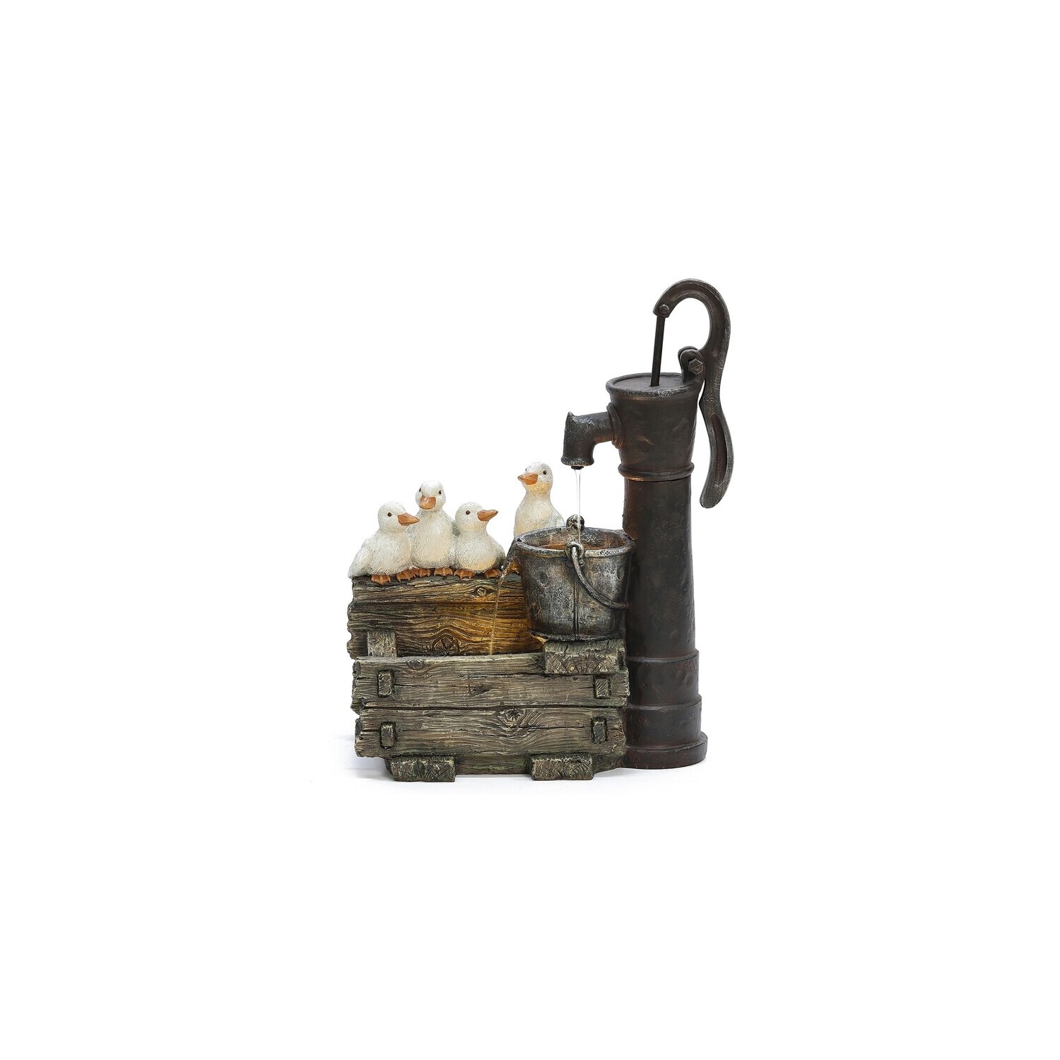 Maykoosh Renaissance Romance Crate And Baby Ducks Resin Outdoor ...