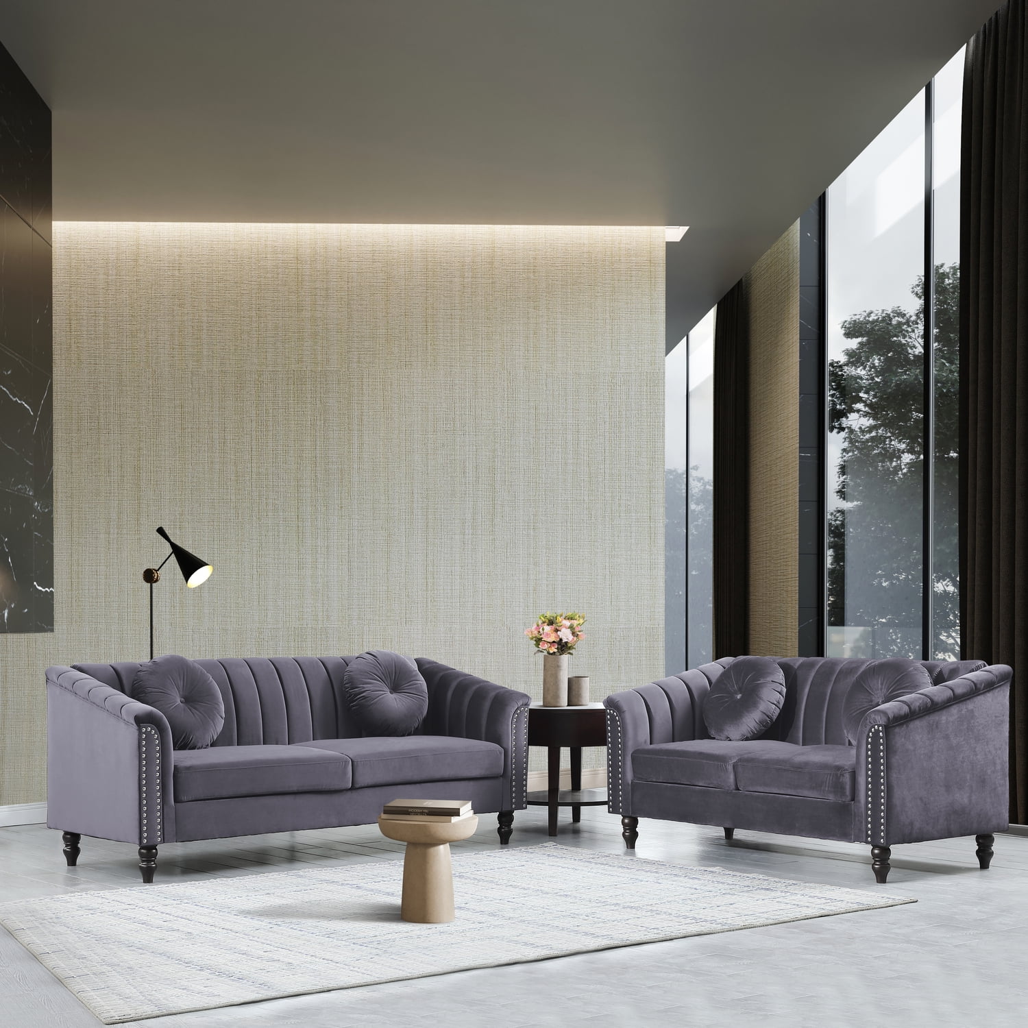 Maykoosh Suburban Sophistication Furniture 2 Pieces Modular Sectional ...