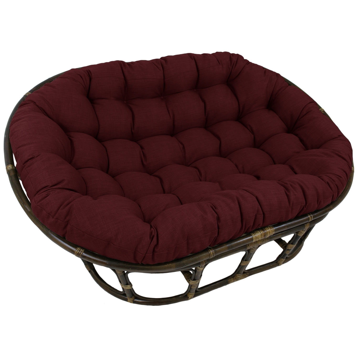 Double Papasan Chair Rattan Outdoor Cushion Bohemian Seating - Walmart.com