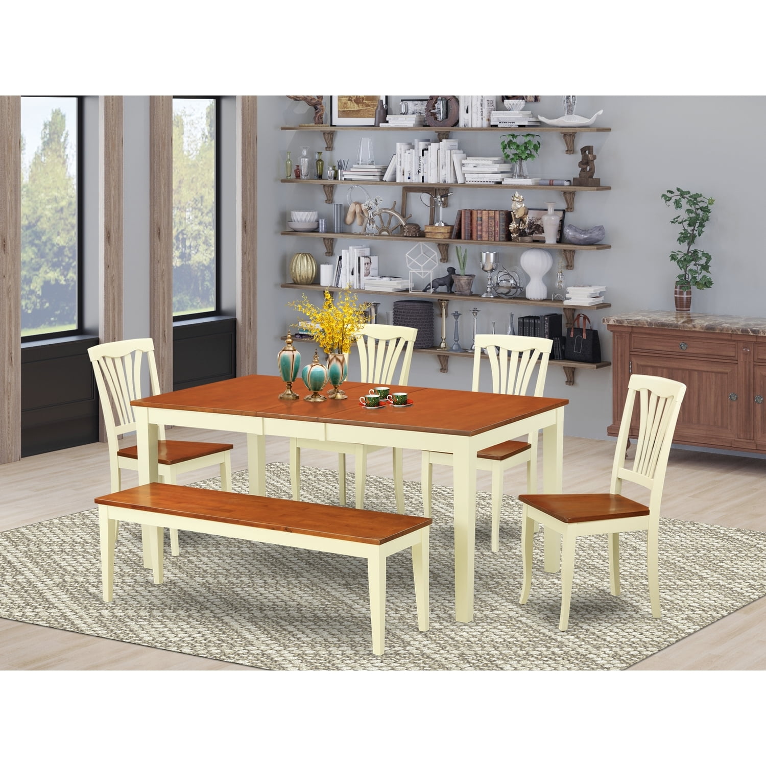 Retro Dining Table Set - Kitchen Dinette Table & Chairs - Renaissance ...