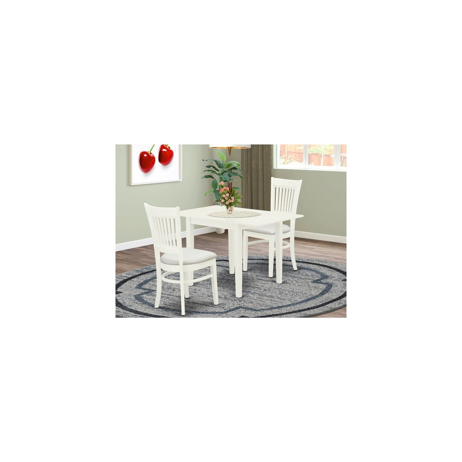 Maykoosh Rococo Radiance 3 Piece Kitchen Dinette Set 2 Wood Dining ...