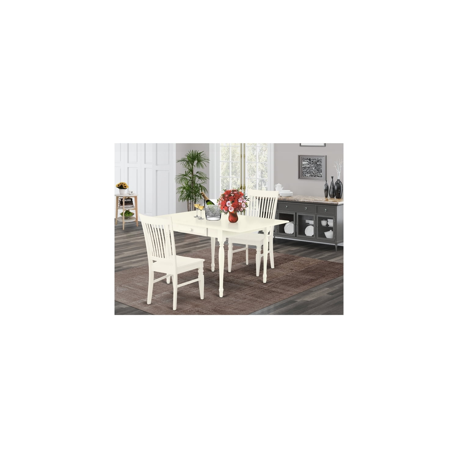 Maykoosh Rococo Radiance 3 Pieces Wooden Dining Table Set - Heavy Duty ...