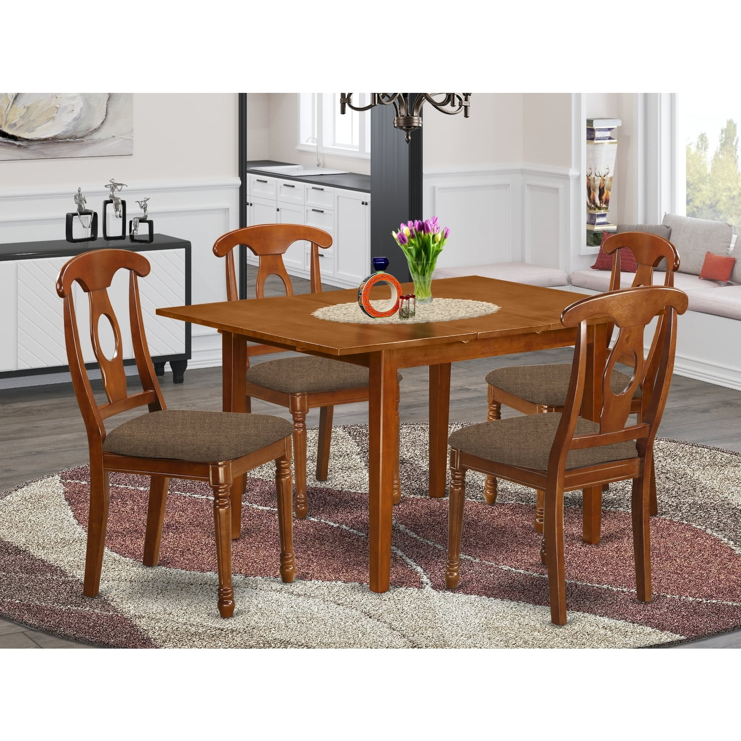 Rococo Radiance Dining Set - Small Dining Table & Chairs - Elegant ...