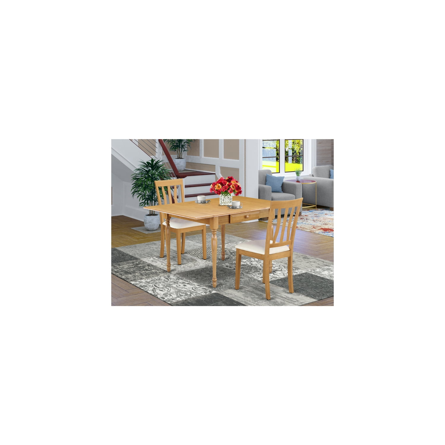 Maykoosh Rustic Recluse 3Pc Dining Table Set For 2 Consists Of A ...