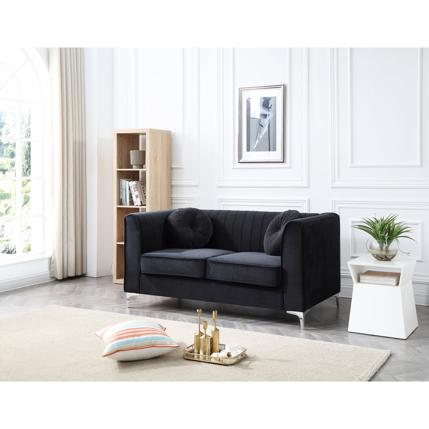 Maykoosh Rustic Refinement Loveseat Black - Walmart.com Maykoosh Rustic Refinement Loveseat Black - Walmart.com