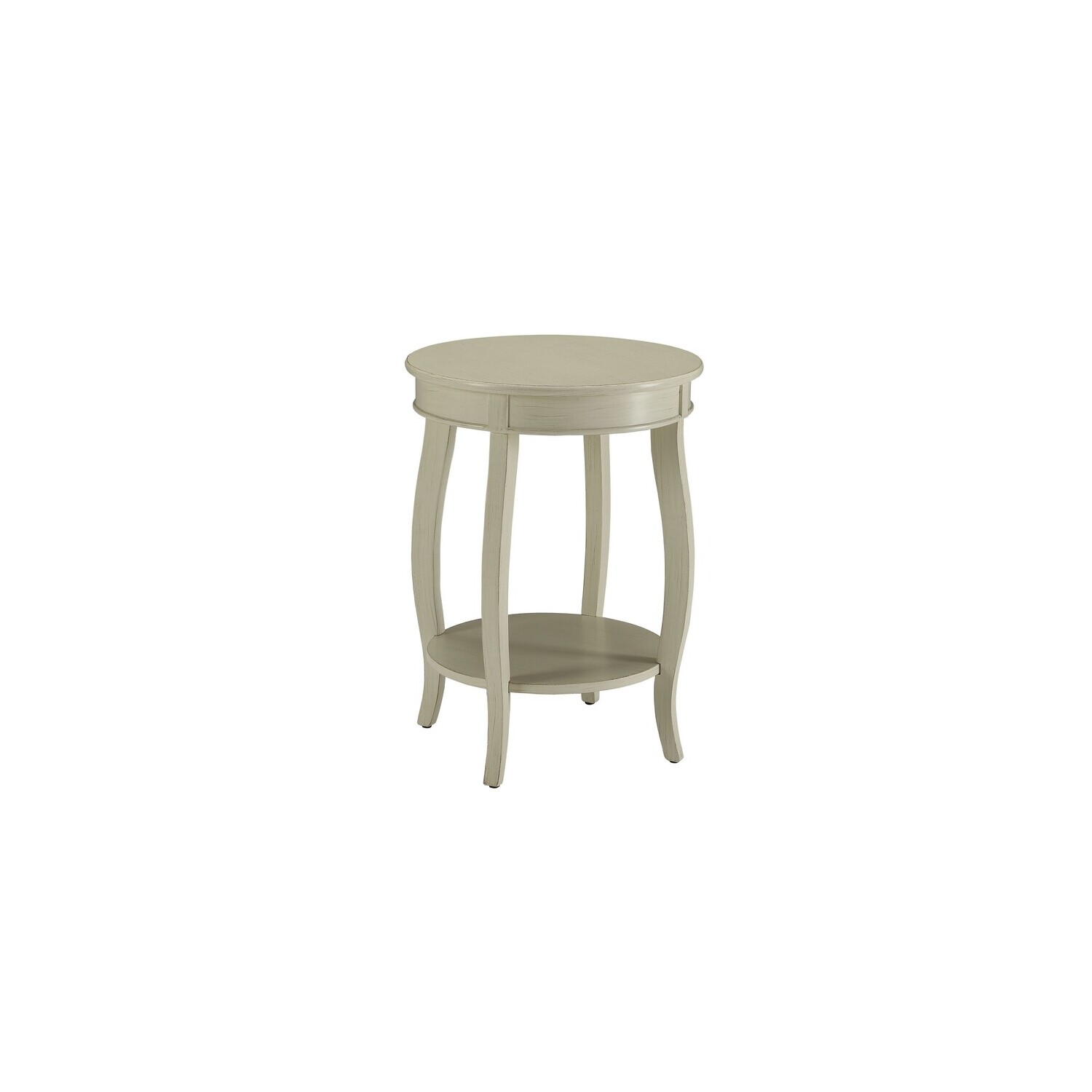 Maykoosh Rustic Retreat Side Table, Urban Oasis White Finish - 18"D x ...