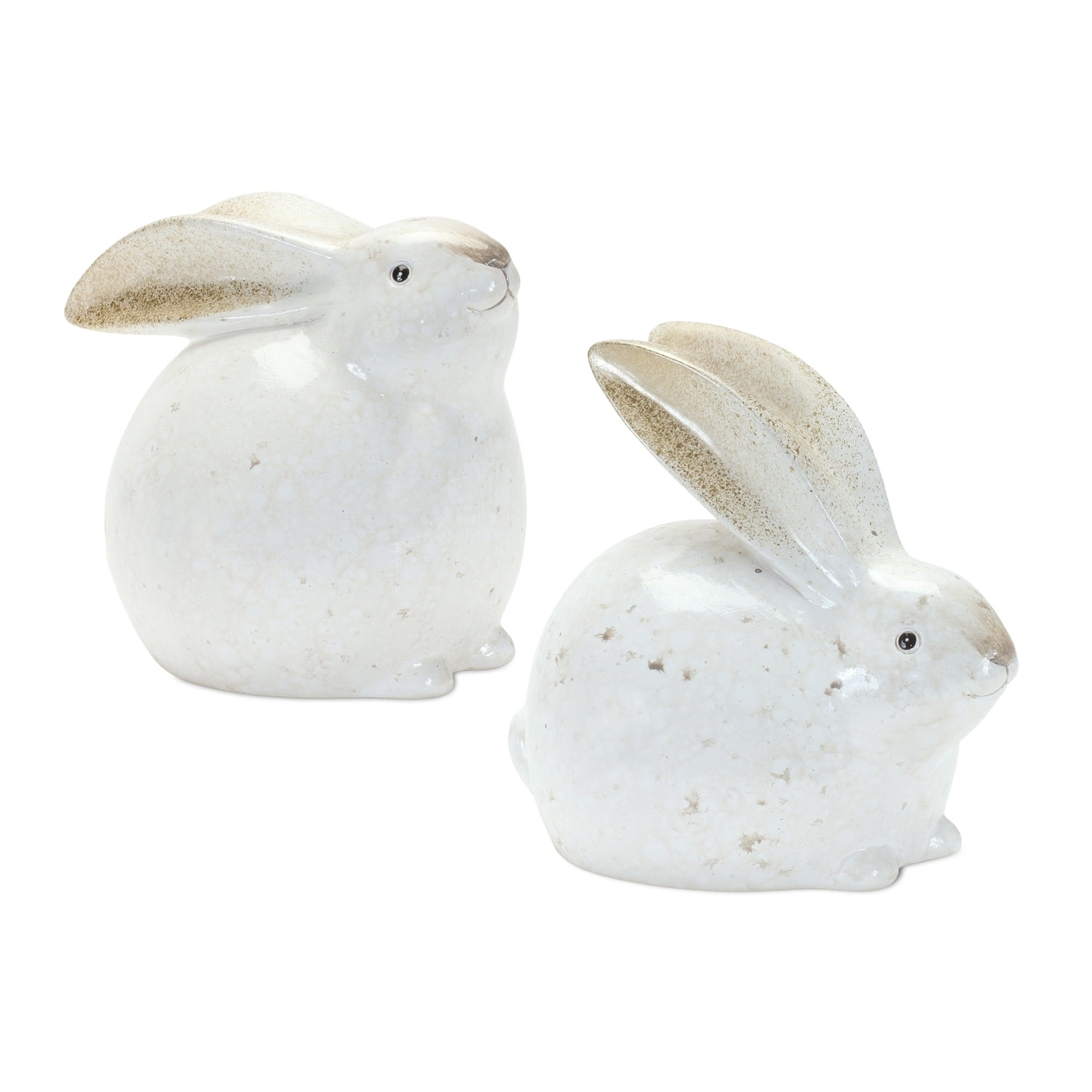 Terra Cotta Bunny Figurines Set of 4 - Rustic Farmhouse Spring Decor ...