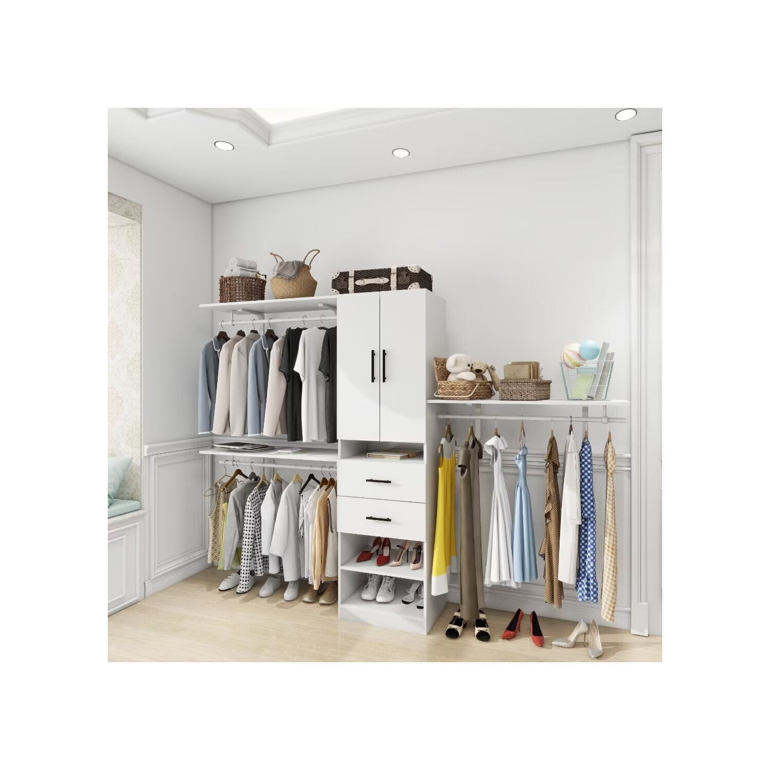 Maykoosh Seaside Serenity Organizers with Shelves, Walk in Closet ...