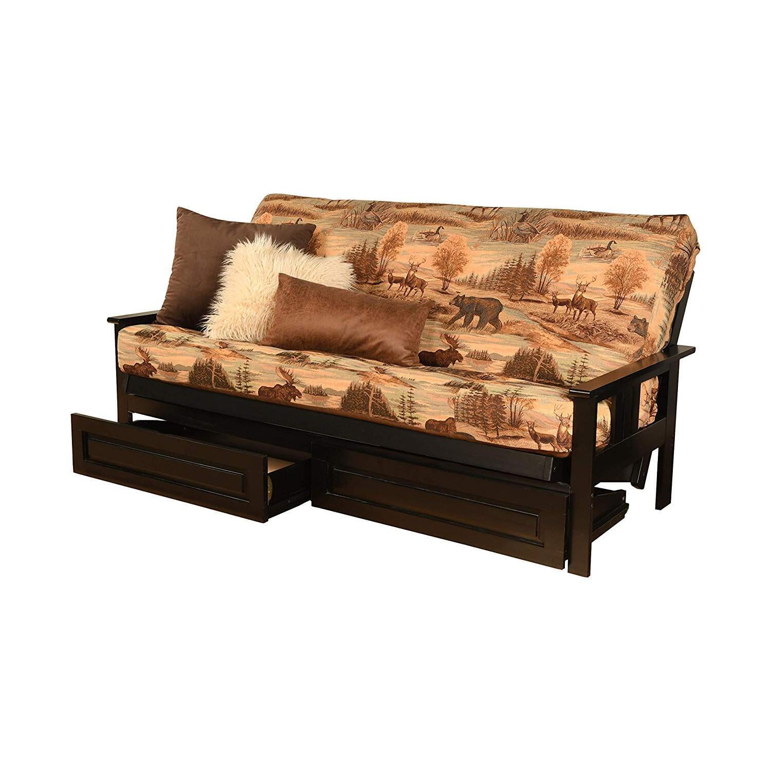 Maykoosh Seaside Style Full Futon Frame with Storage Drawers, Color ...