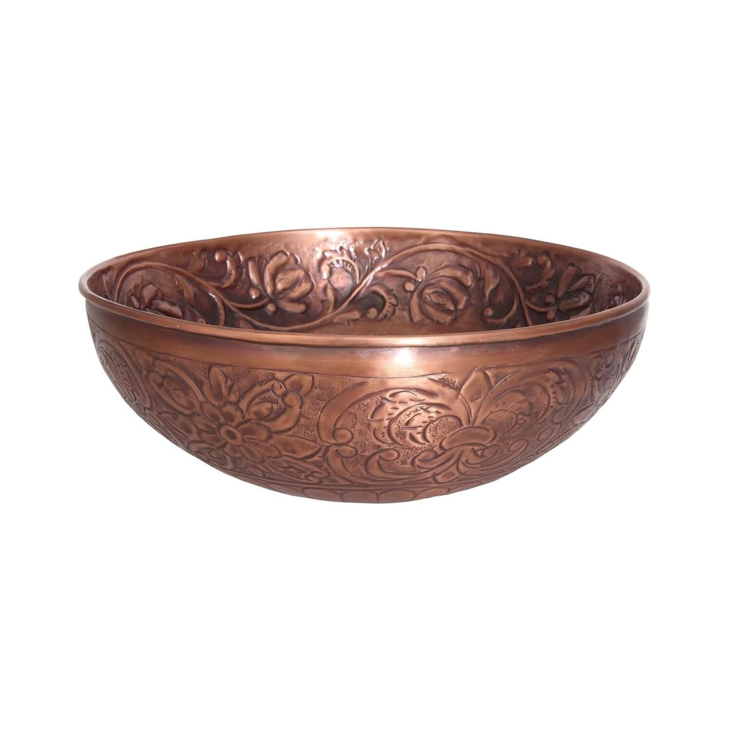 Maykoosh Sophisticated Simplicity Inch Embossed Round Copper With Pre ...