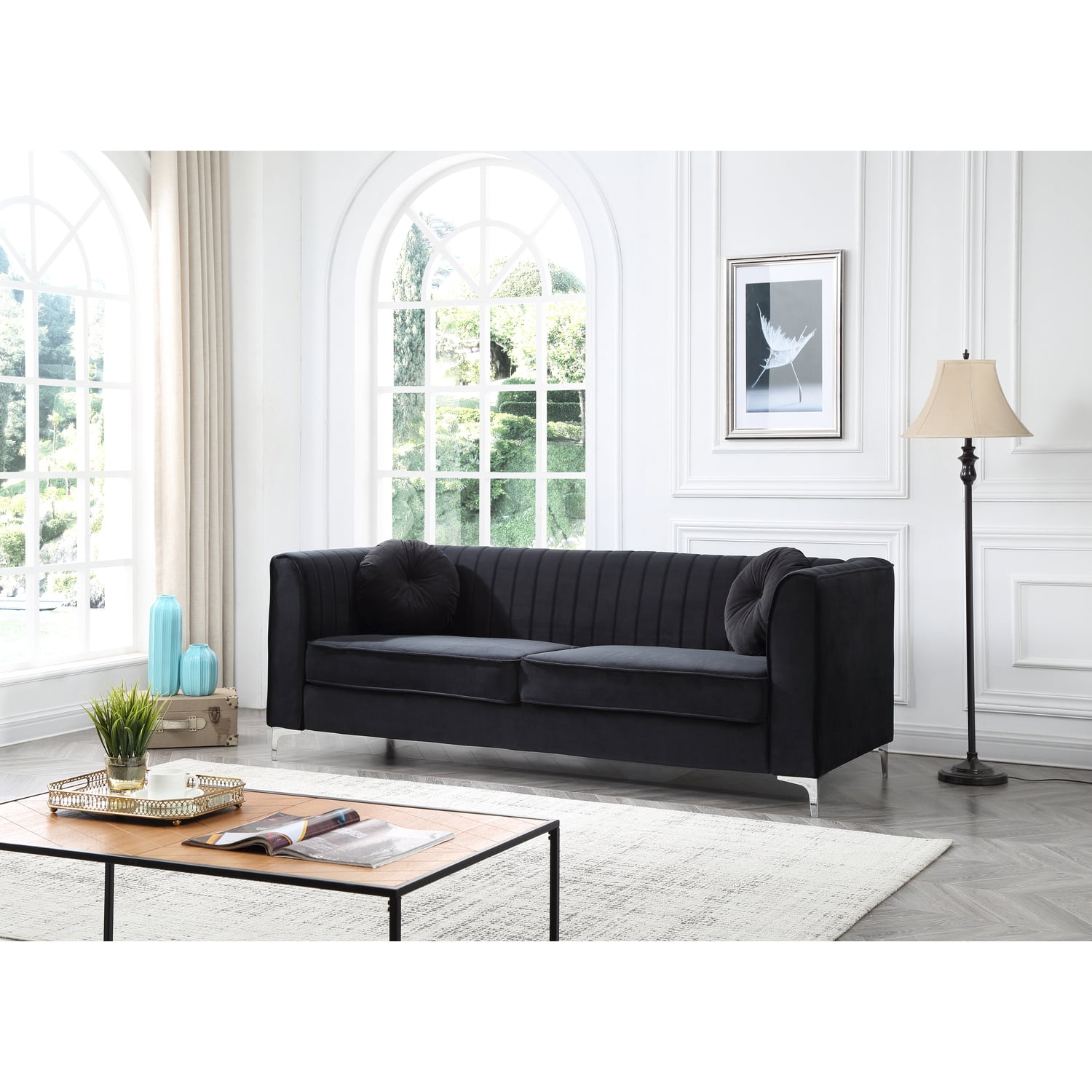 Maykoosh Southwestern Style Sofa Black - Walmart.com