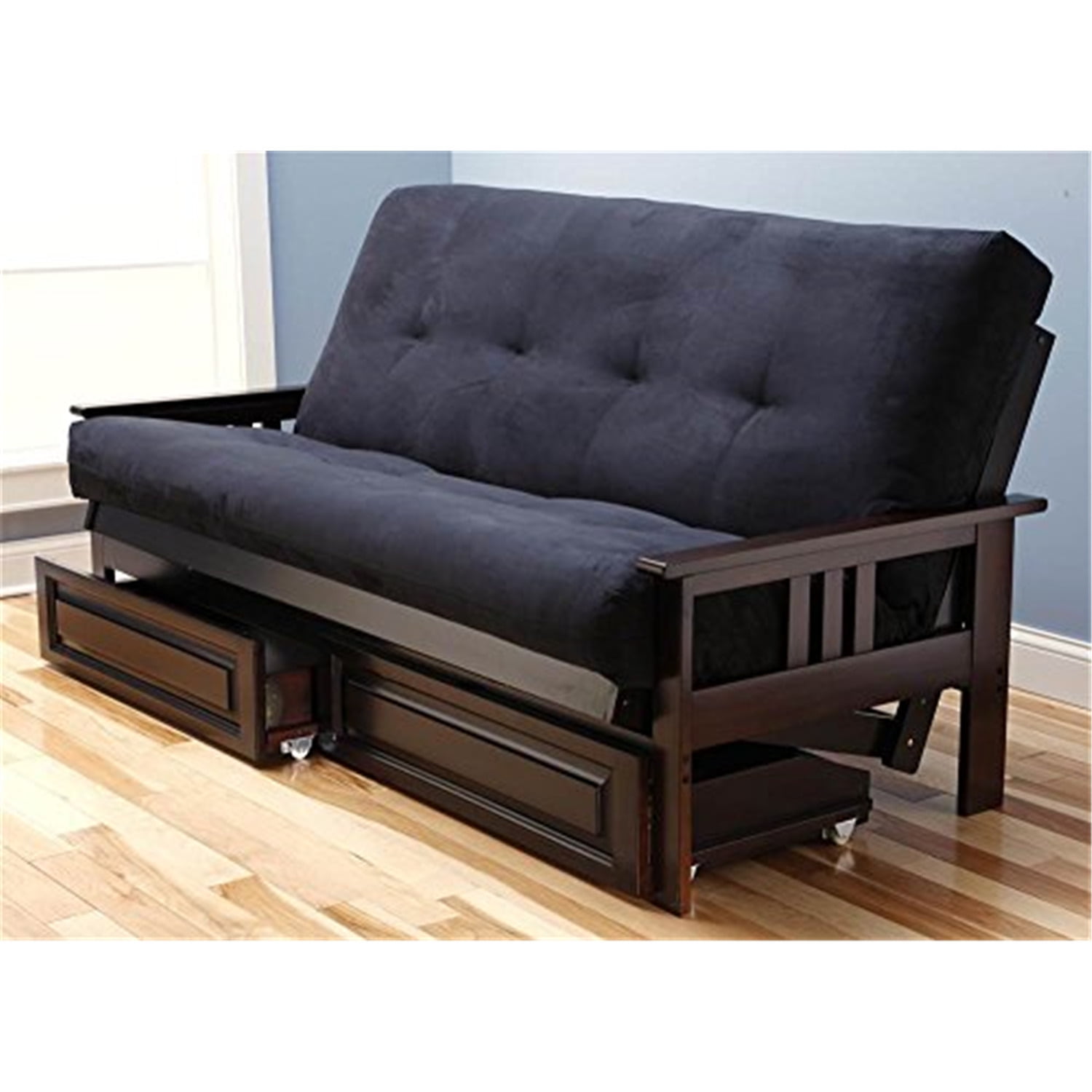 Maykoosh Timeless Tradition Full Futon Frame with Storage Drawers ...