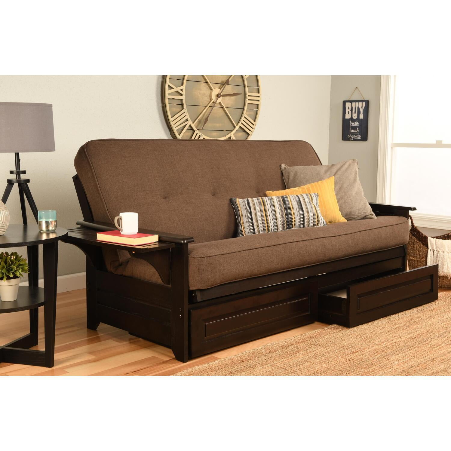 Maykoosh Timeless Tradition Full Futon with Storage Drawer, Color ...