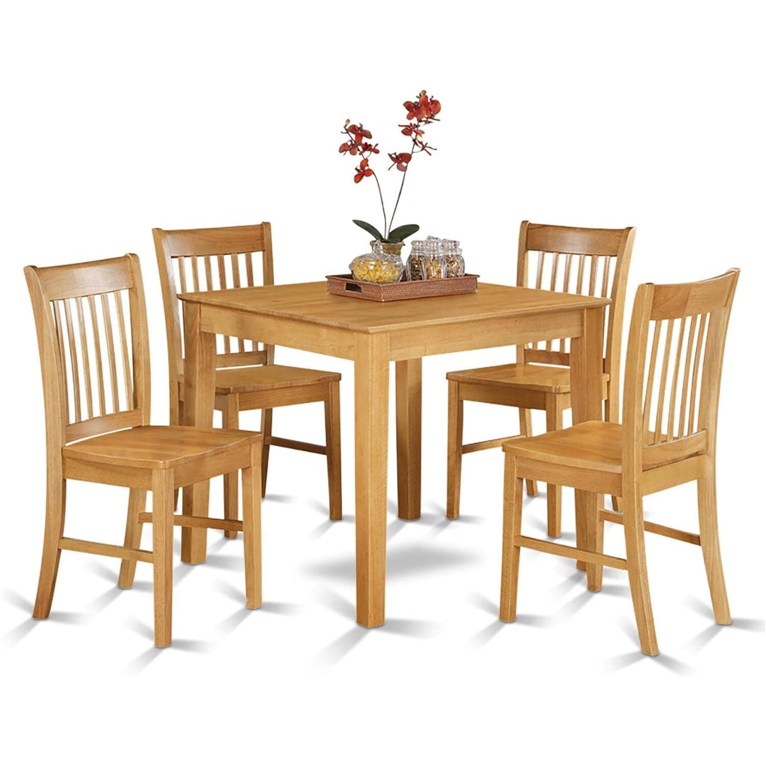 Maykoosh Tuscan Treats 3-Piece Small Kitchen Table Set with Square ...