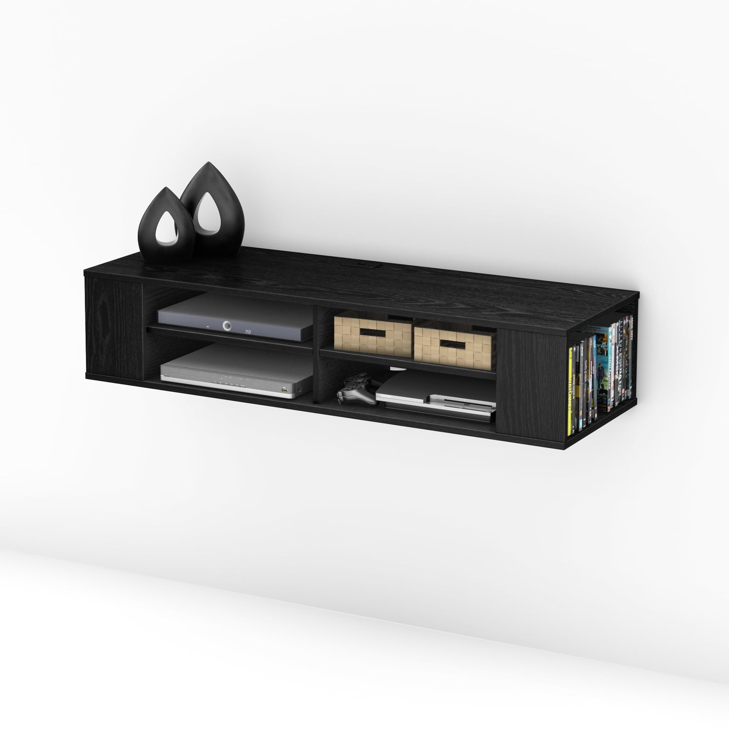 Homestock Urban Upmarket Rectangular Wall Mounted Media Audio/Video ...