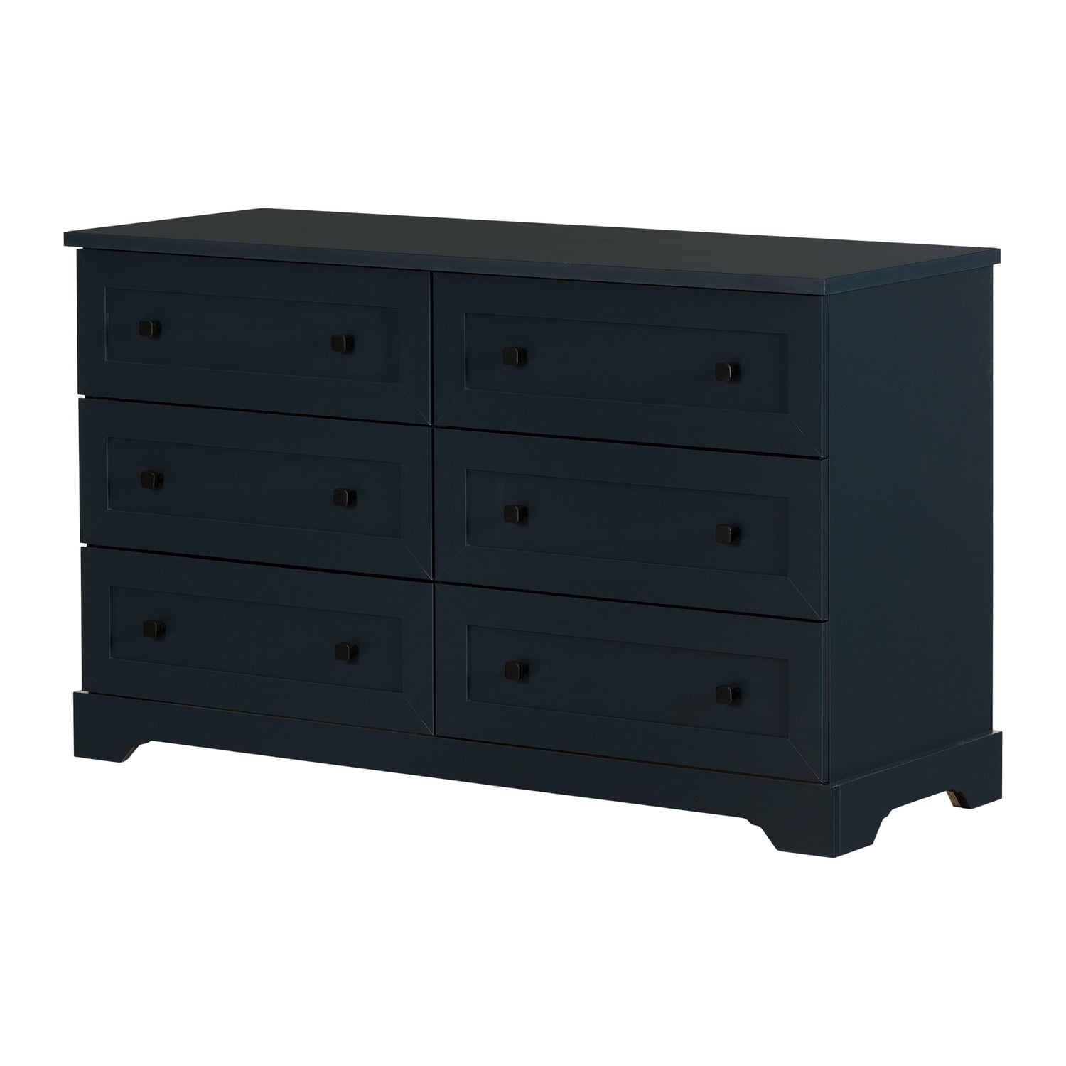 HomeStock Victorian Vintage 6-Drawer Double Dresser Navy Blue - Elegant ... HomeStock Victorian Vintage 6-Drawer Double Dresser Navy Blue - Elegant ...
