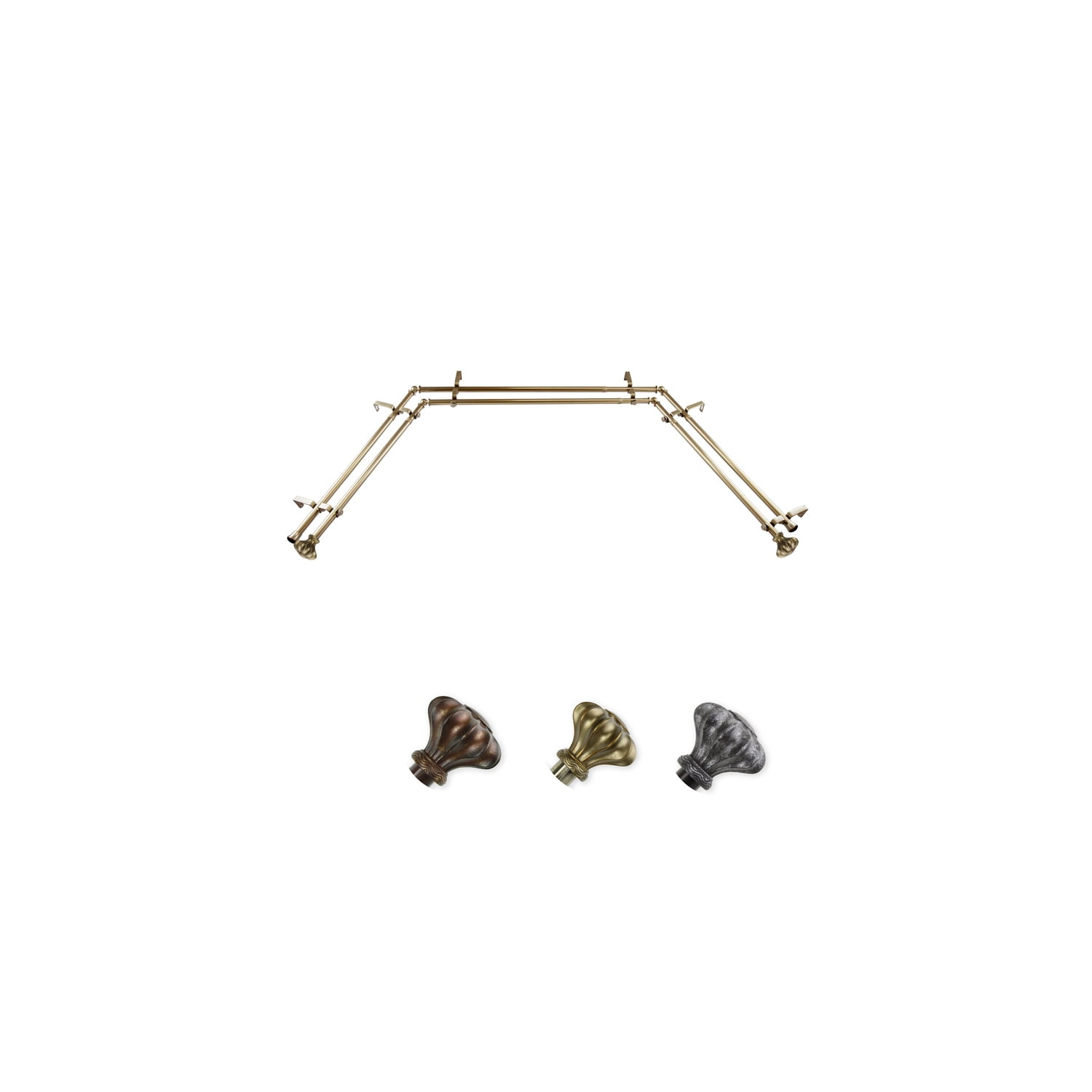 Maykoosh Victorian Vintage Curtain Rod, Featuring Adjustable ...