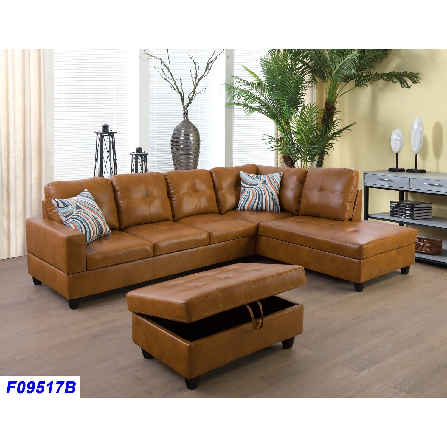 Maykoosh Mediterranean Mastery Furniture L Shape Sectional Sofa Sets ...