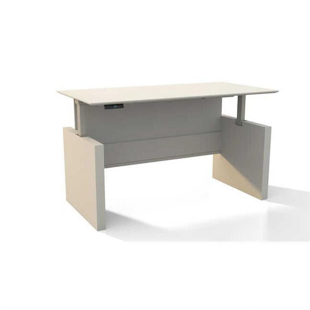 Mayline 72 in. Medina Height-Adjustable Straight Height Adjustable Desk ...