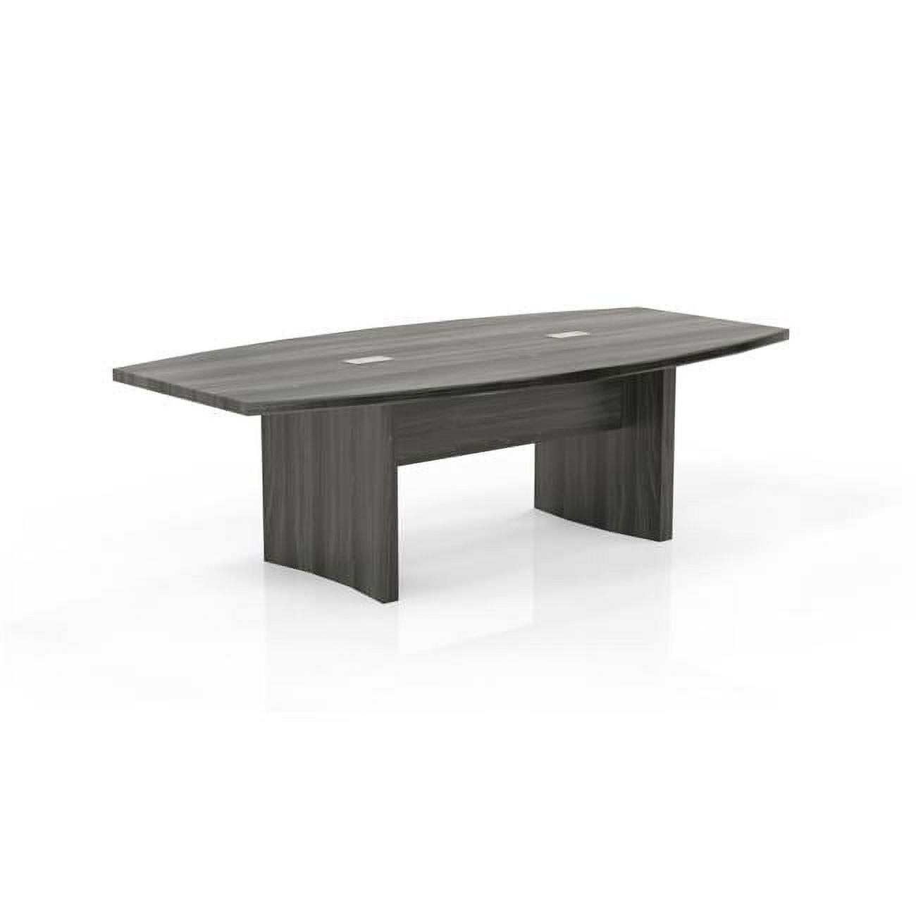 Mayline 8 ft. Aberdeen Series Conference Table - Laminate Gray Steel ...