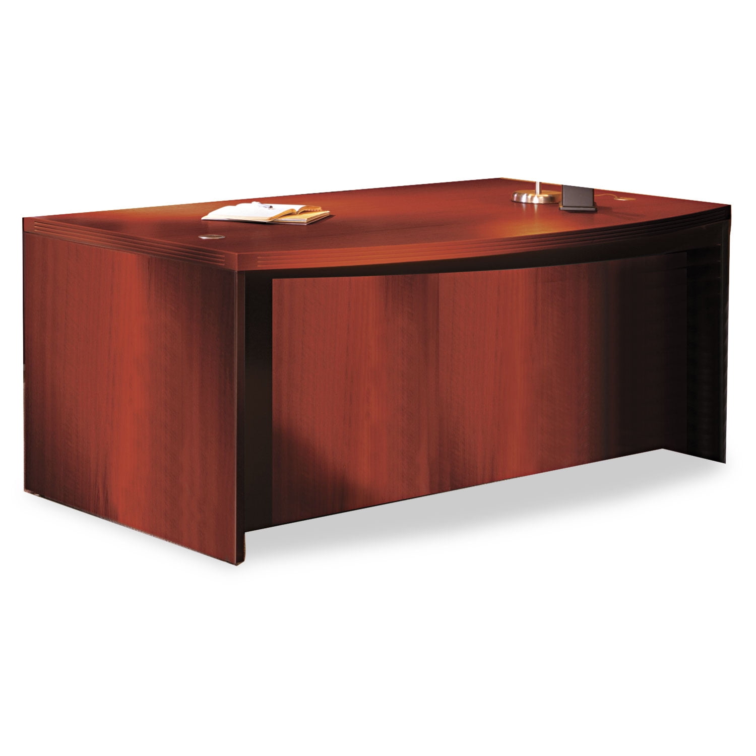 Mayline Aberdeen Series Laminate Bow Front Desk Shell, 72w x 42d x 29-1 ...
