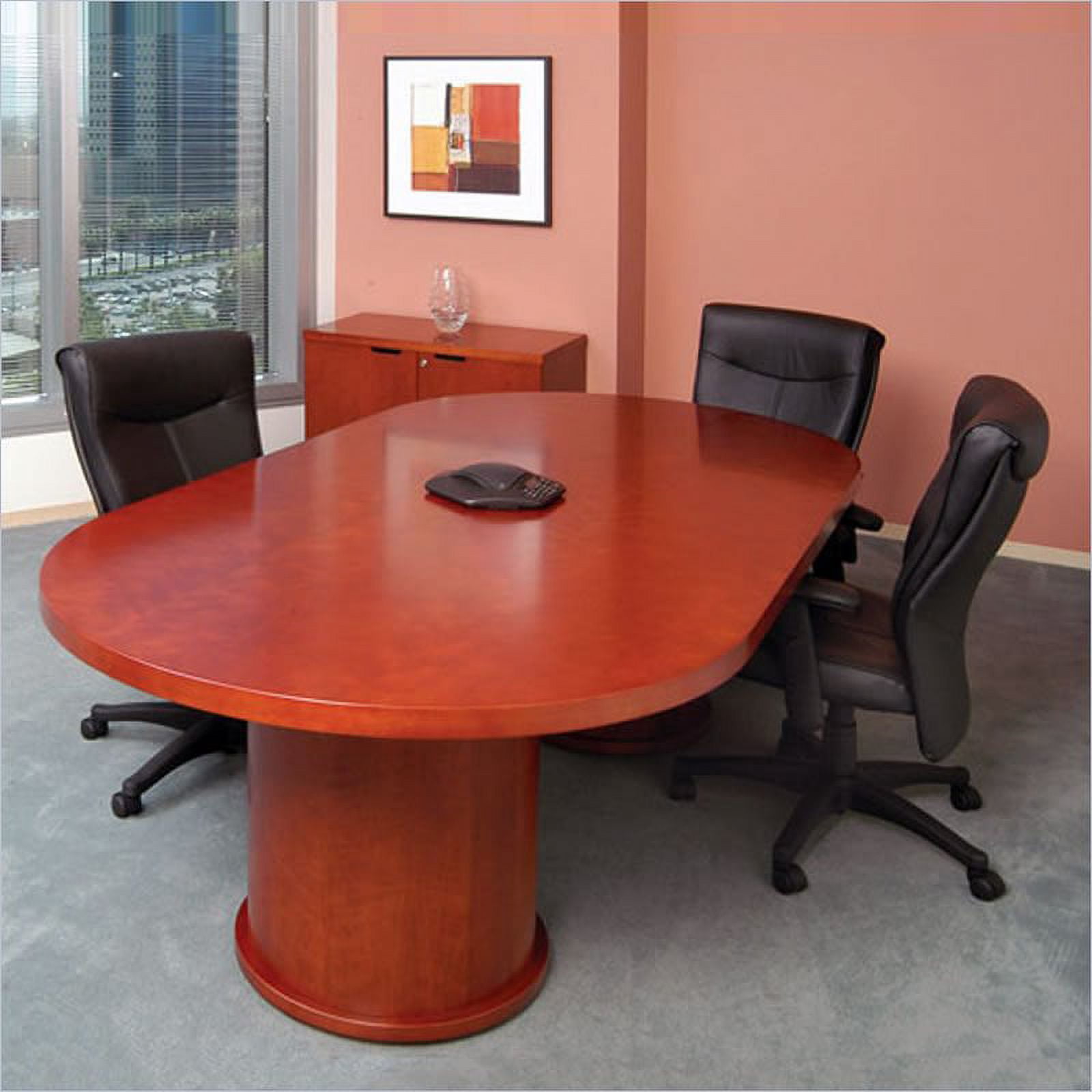 Mayline Mira 6' Racetrack Conference Table with Column Base - Walmart.com