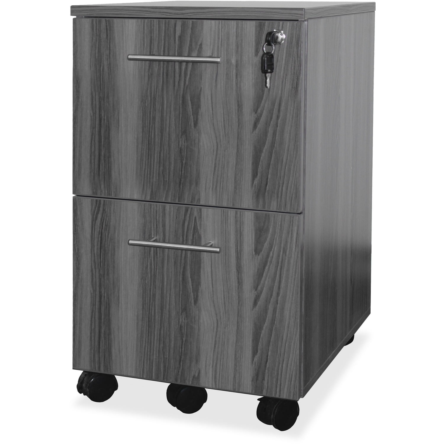 Mayline Mobile F/F Pedestal File Drawer 18"x15-1/2"x26-3/4 Gray Steel ...