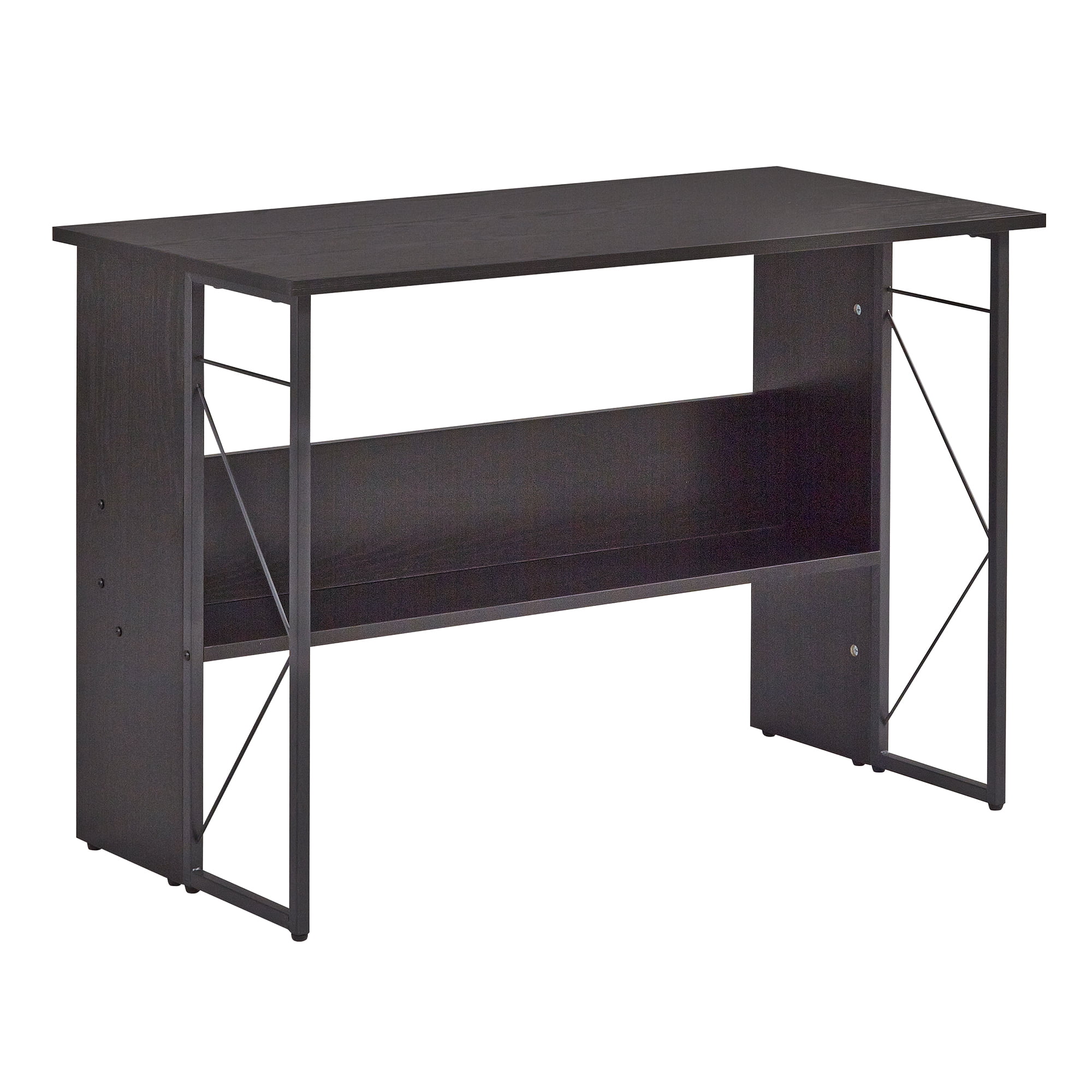 Mayline Soho Computer Desk In Textured Black Finish 1005BB - Walmart.com