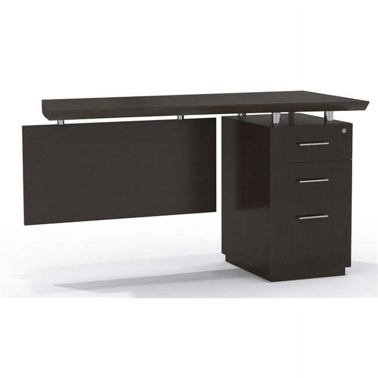 Mayline Sterling Single Pedestal Right Handed Desk Return with Box/Box ...