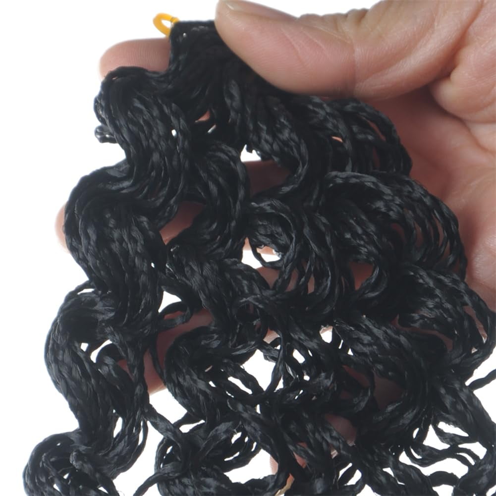 Mayloss 8Packs Long Wavy Thin ZiZi Box Braids Crochet Twisted Hair ...