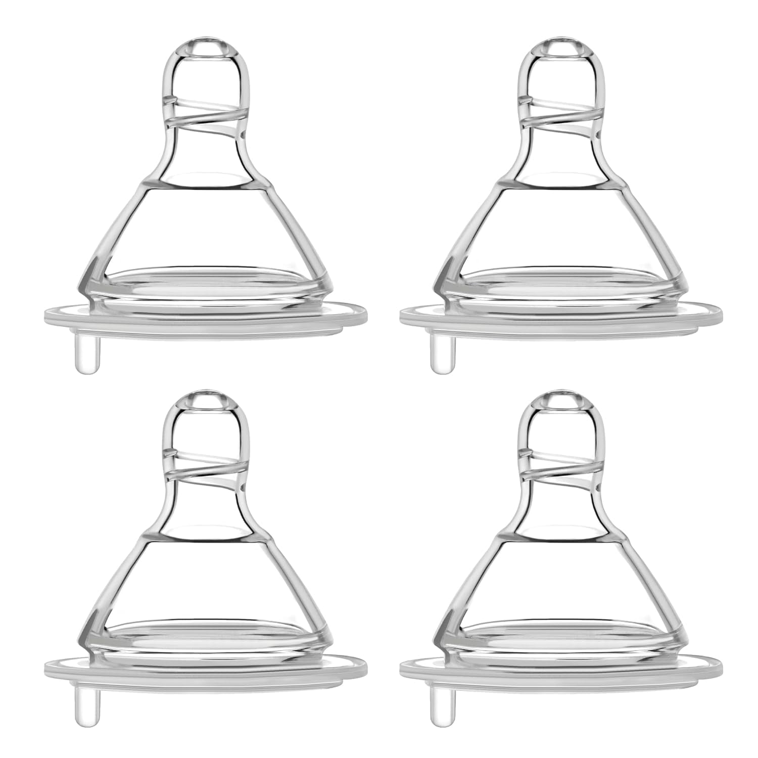 Maymom 2nd Gen. Silicone Nipple Medium Flow, 4pc; Compatible with ...