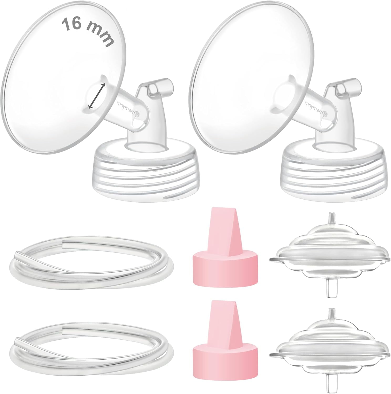 Maymom Pump Parts 16 mm Flanges, Duckbill Valves (Pink), Tubes ...