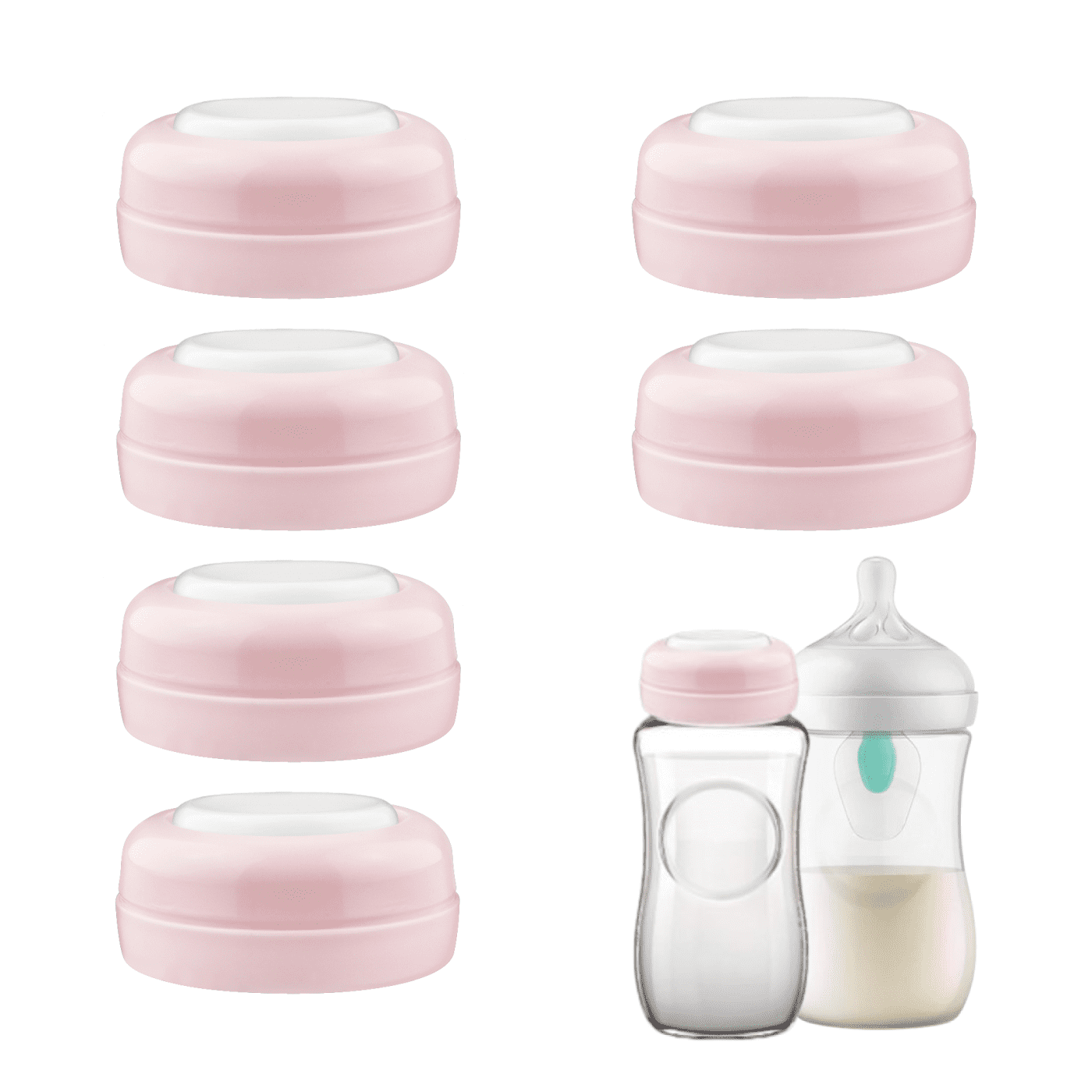 Maymom Screw Lids Aka Travel Caps with Rewritable Sealing Disc ...