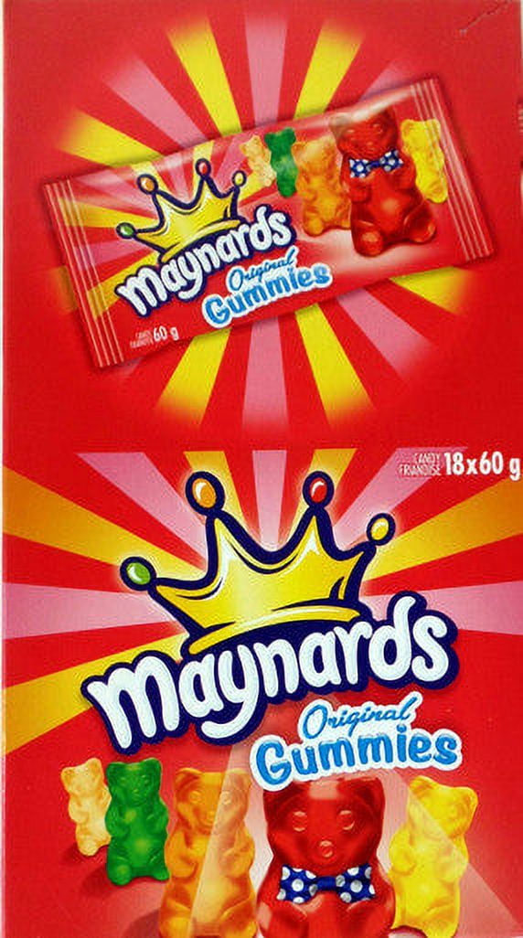 Maynards Original Gummies - 18 Pack (60g / 2.1oz per pack) | Sweet & Fruity Candy Treats ...