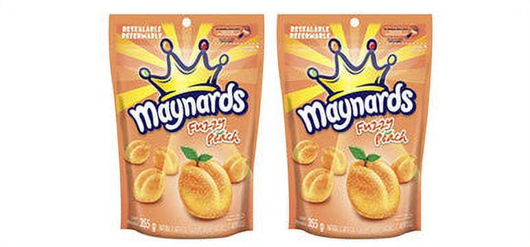 Maynards Fuzzy Peach Candy - 2 Pack (355g / 12.5 oz) - Made with Real ...