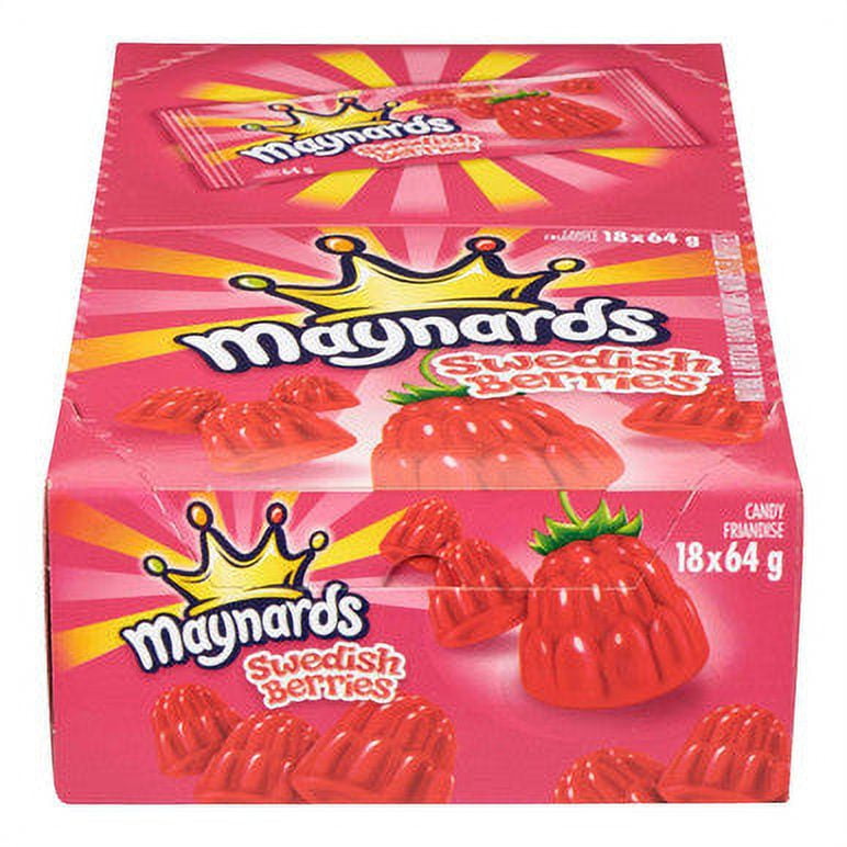 Maynards Swedish Berries Gummy Candy, 64g/2.2oz., 18 Pack {Imported ...