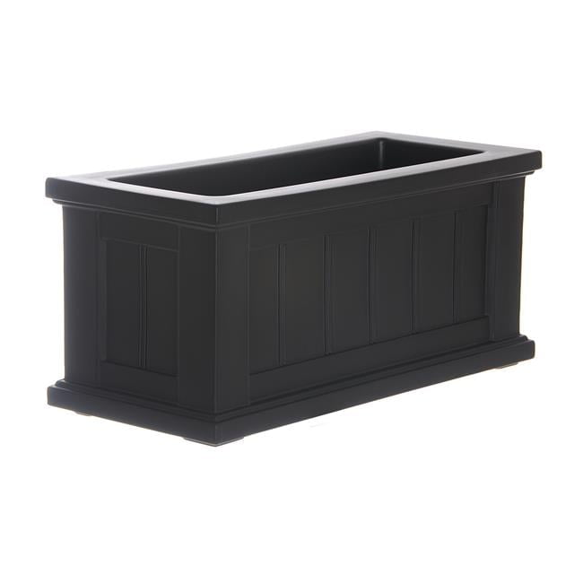 Mayne Cape Cod Patio Planter 24x11 Black - Walmart.com