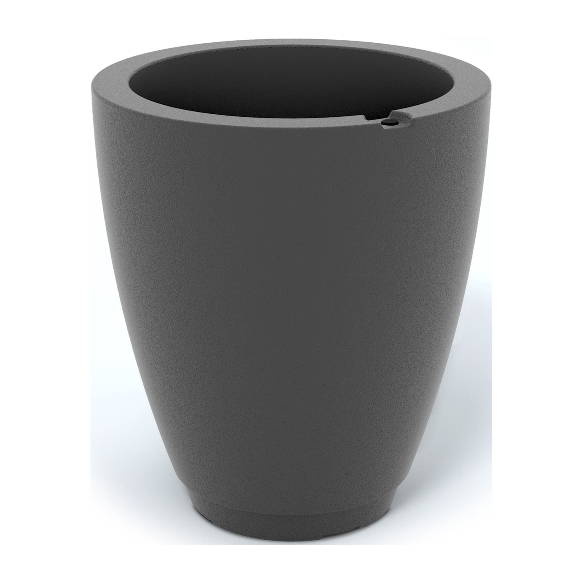 Mayne Caprio 16" x 16" x 18" Round Graphite Grey Self-Watering ...