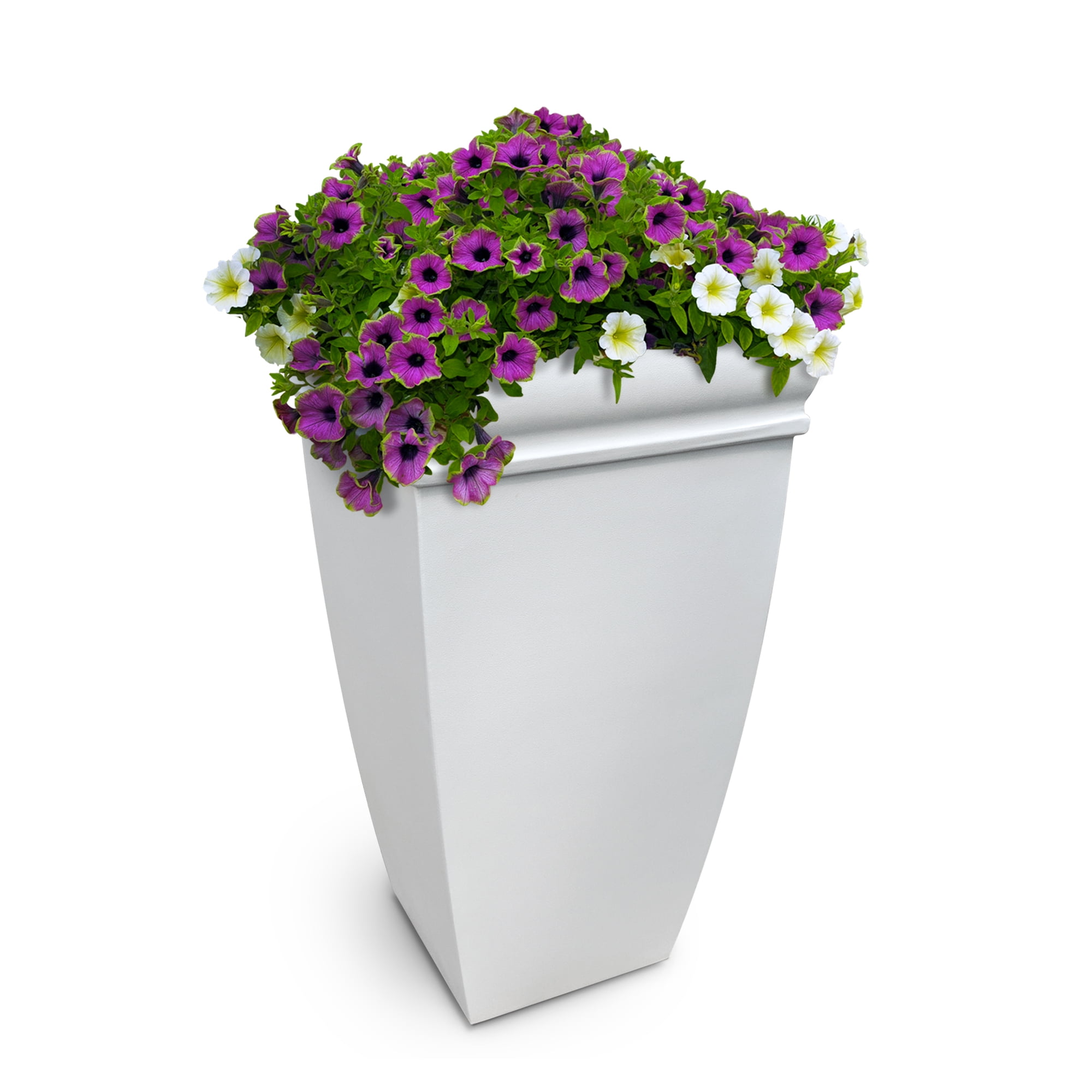Mayne Chelsey 28" x 16" x 16" Tall Self-Watering Polyethylene Planter ...